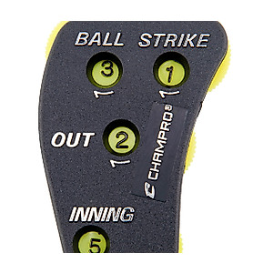 Champro Umpire Indicator, 4 Dial (Black/Optic Yellow)