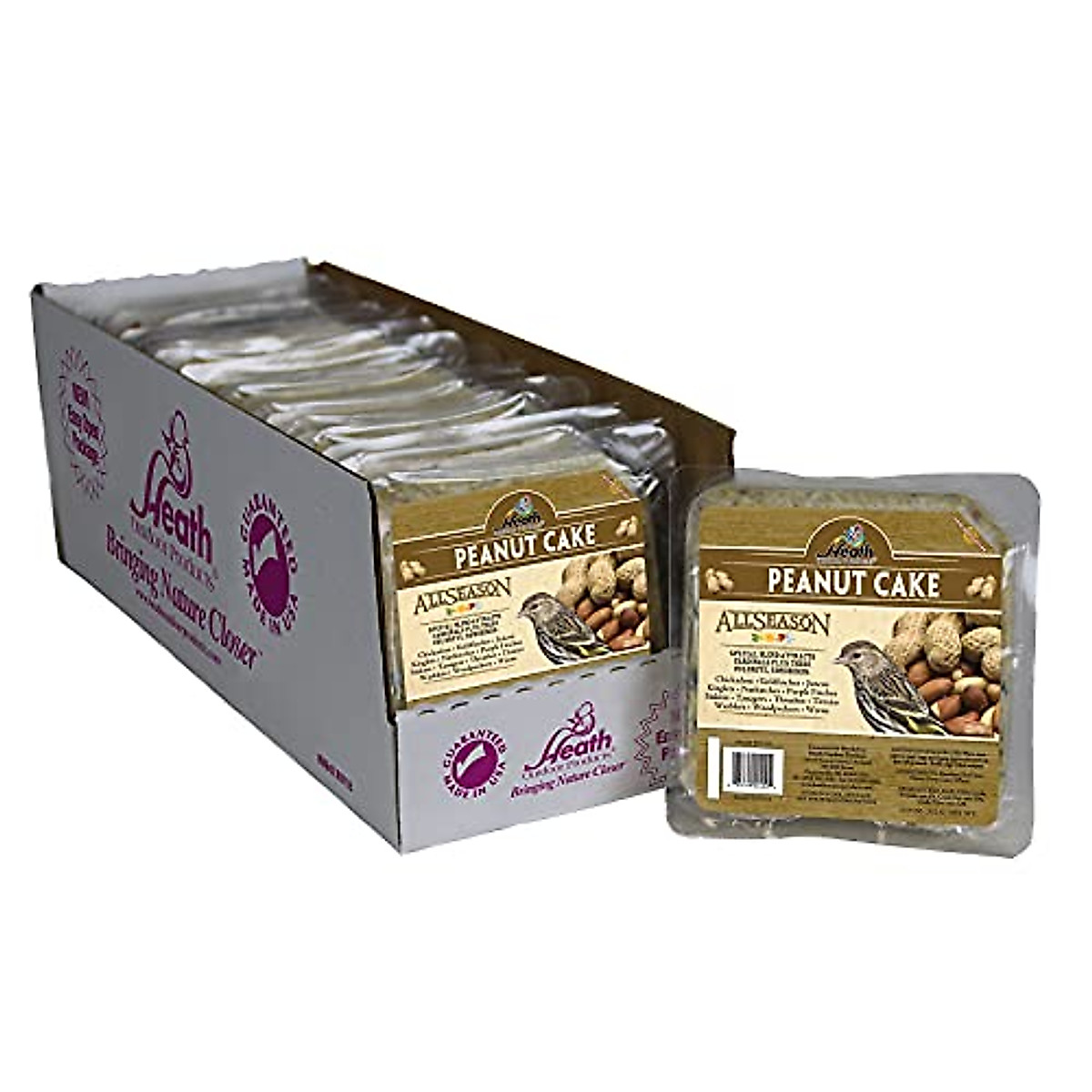 Heath Outdoor Products DD5-12 Suet Peanut Cake, Case Of 12 , Brown