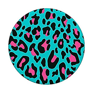 Ruby Pink Black Blue Leopard Print Cheetah Animal Pattern PopSockets Swappable PopGrip