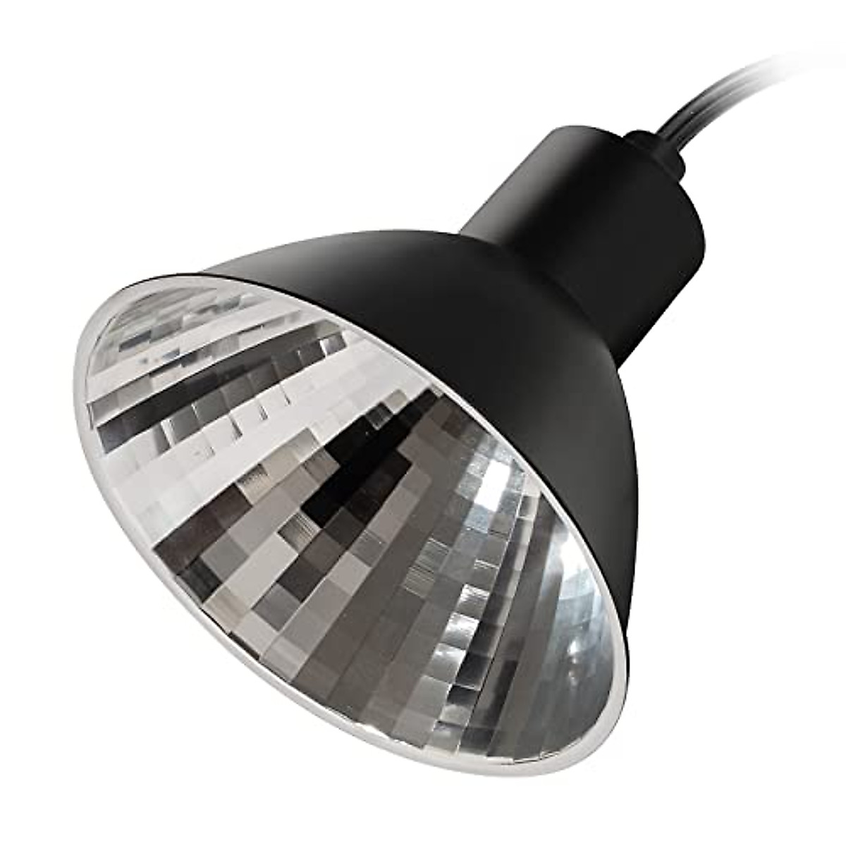 Protover Reptile Lamp Fixture 4 Inches Cap Lamp Fixure, Wider Irradation Range with Hanging Hook & Spring Clip, Halogen Mini Dome Lamp for Reptiles Terrarium and Aquarium