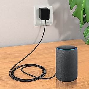 ZTTXL 30W Power Adapter for Echo (4th Gen), Echo (3rd Gen), Echo Show 10 (3rd Gen), Echo Show (2nd Gen), Echo Show 8, and Echo Plus (2nd Gen), 5.8Ft AC Adapter Power Cord