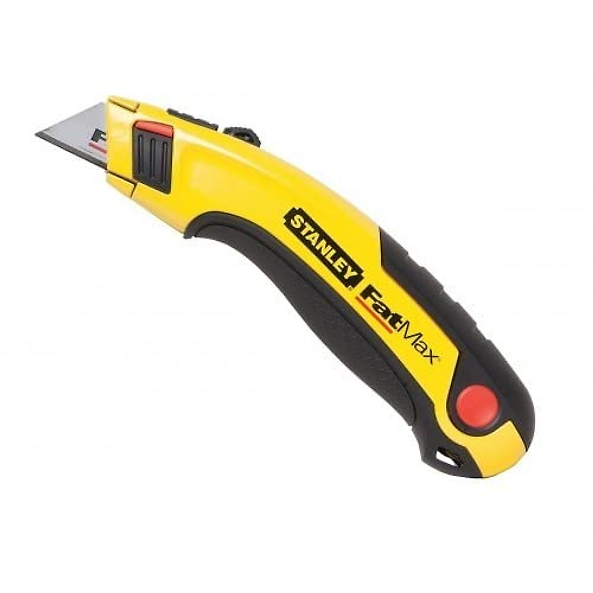 Stanley 10788 Curved Quick-Change Utility Knife, High Carbon Steel Retractable Blade, 3 Blades