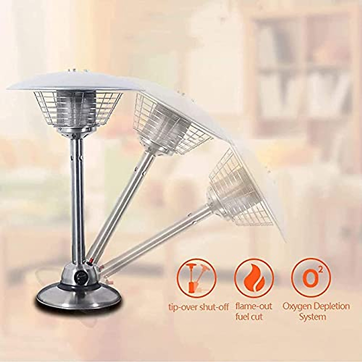 Haieshop Outdoor Patio Heater Outdoor Infrared Heater Outdoor Heaters Home Heating Lamp Portable Patio Heater for Garden Wedding Party Christmas, Easter, Halloween, New Year's Day 820