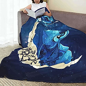 TEXPXV Cute Cartoon Throw Blanket for Adults Kid 3D Printed Fuzzy Cozy Microfiber Plush Lightweight Fleece Blanket All Season for Home Couch Bed and Sofa Gifts 50"x60"