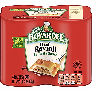 Chef Boyardee Beef Ravioli, 15 oz, 4 Pack