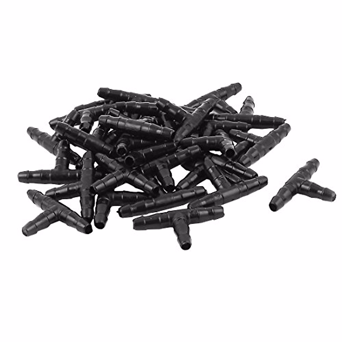 uxcell T Shape 3 Ways Adapter Airline Air Tubing Connectors 30pcs for Aquarium