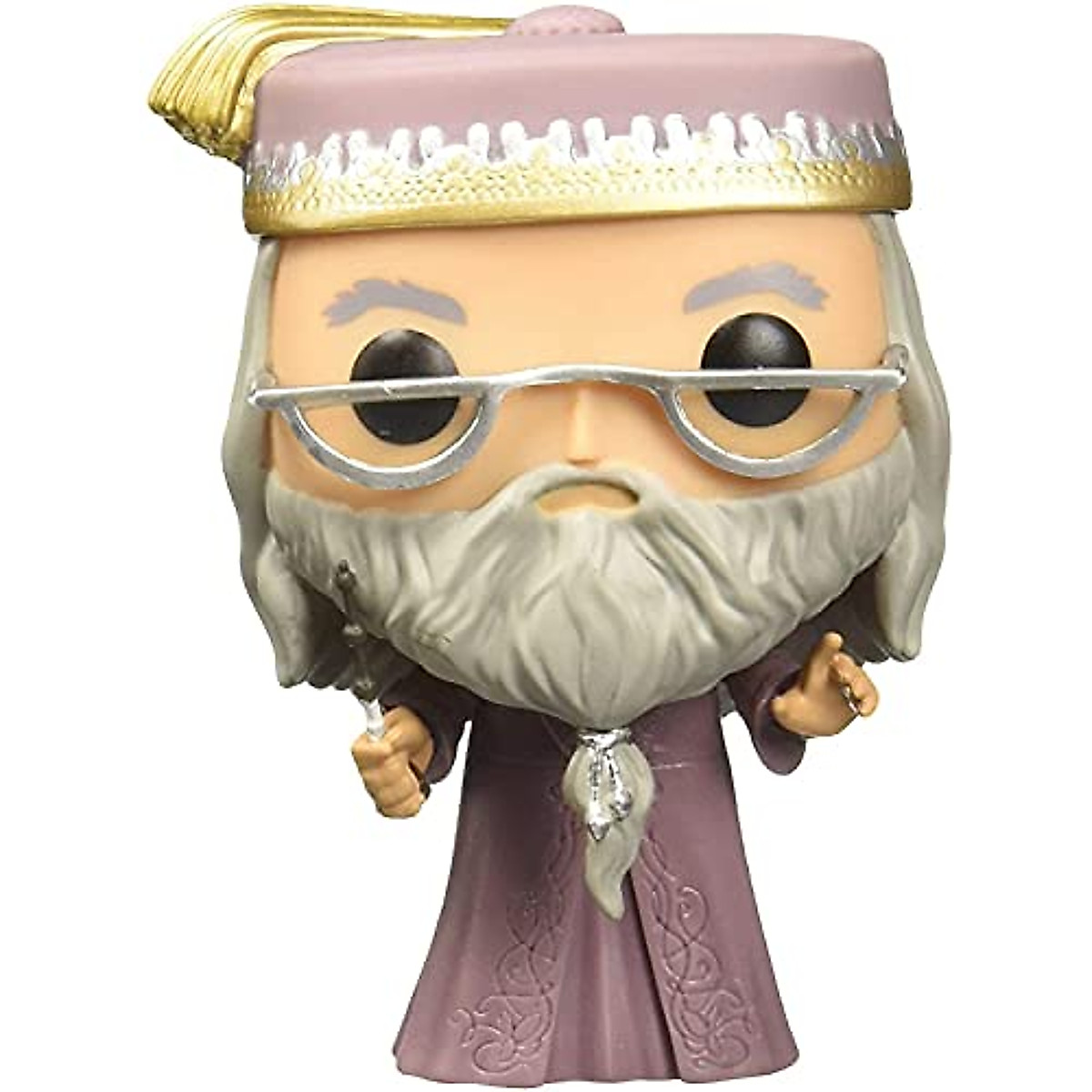 Harry Potter - Albus Dumbledore with Wand Funko Pop! Vinyl Figure (Bundled with Compatible Pop Box Protector Case), Multicolor, 3.75 inches