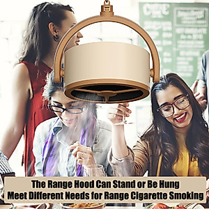 Lorivu Smoke Purifier, Lorivu Portable Smoke Purifier Fan, Lorivu Smoke Remover, Portable Kitchen Exhaust Fan, Portable Range Hood for Kitchen, Home, Bbq, Hot Pot (Plug In)