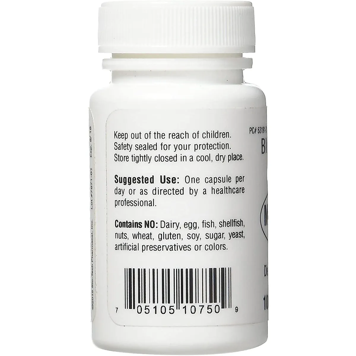 Bio-Tech Pharmacal Melatonin (5 mg), 100 Capsules – All-Natural Supplement – Support Sleep, Cardiovascular, Immune, & Bone Health – No Dairy, Fish, Gluten, Peanut, Shellfish, GMOS, & Soy – No