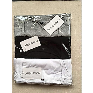 Muscle Killer 3-Pack Men's Muscle Gym Workout Stringer Tank Tops Bodybuilding Fitness T-Shirts (Medium, Black+Gray+White)