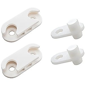 Spare Hardware Parts HEMNES Shoe Cabinet Parts Replacement for IKEA Part #110364 and #116713 (Pack of 2 Each)
