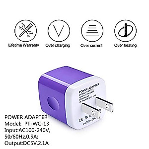 USB Wall Charger Phone Adapter Charging Block Brick Plug with 2Pack 6Ft Type C Charger Cable for Samsung Galaxy S23 S22 S21 S20 FE S10 S9 A03s A14 A13 A53 5G,Google Pixel 7 6 Pro 6a 5 4XL,LG Stylo 7 6