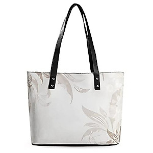 Womens Handbag Flowers Leather Tote Bag Top Handle Satchel Bags For Lady