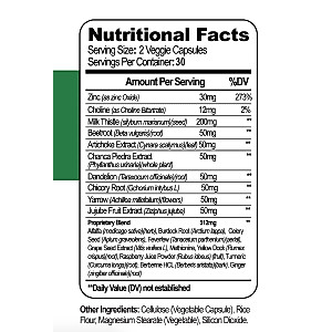 Liver Cleanse Supplement - Milk Thistle Extract Capsules - Natural 24 Potent Herbs: Formula - Promote Healthy Liver Function, All-in-One Liver Repair & Regeneration