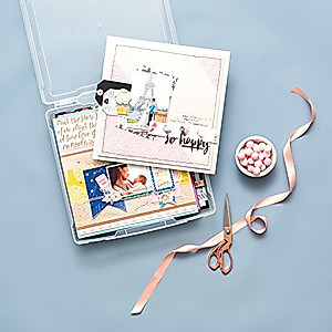 We R Memory Keepers 0633356611059 Storage Bins Storage & Decor-12 x 12-Craft and Photo Case, Clear