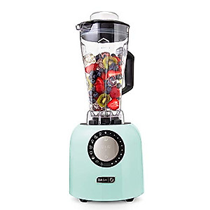 Dash Chef Series Deluxe Digital 64 oz Countertop Blender, with Stainless Steel Blades, Tritan Blending Jug, Tablet Stand & USB Charging Port, for Smoothies, Nut Butters, Purees, Soup and More - Aqua
