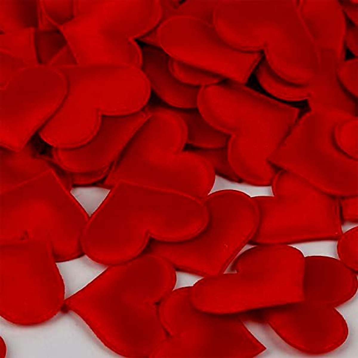 MiKoom Valentine's Day Decoration Heart Shape Petals, 500 Pcs Heart Confetti Red Heart Sponge Petals for Romantic Night, Wedding Birthday Party Supplies Decor