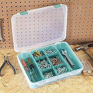 Sterilite 14028606 Divided Storage Case for Crafting and Hardware (12 Pack)
