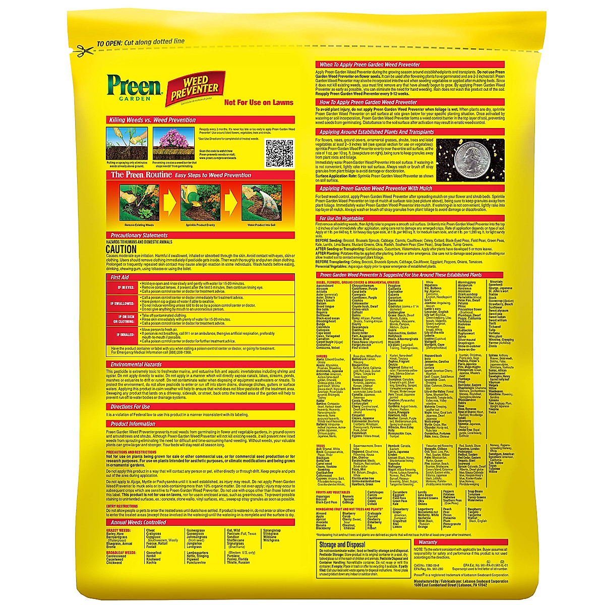 Preen Garden Weed Preventer - 13 lb. - Covers 2,080 sq. ft.