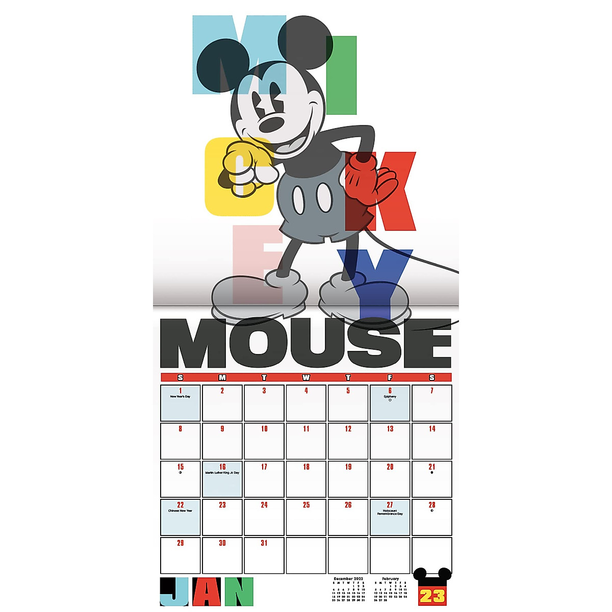 2023 Disney Mickey Mouse Mini Wall Calendar