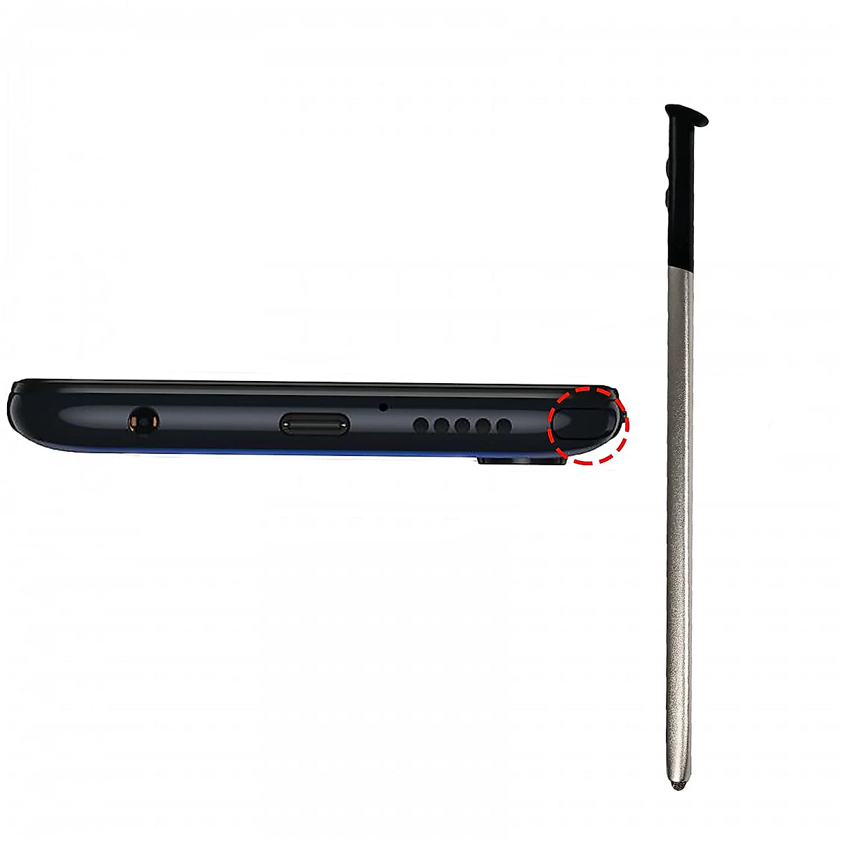 2 Pack for Moto G Stylus 2020 Pen Replacement Not for Moto 5G LCD S Pen Part for Motorola Moto G Stylus XT2043 All Version Stylus Pen (Eject Pin Includes)