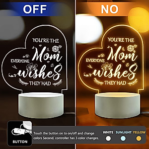 FEBDEY I Love My Mother-Best Mom Birthday Gifts from Daughter Son，Mom Birthday Gifts Night Light，Room Decoration Mom's Gifts