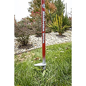 Garden Weasel 95204 WeedPopper Step & Twist, Easy Weed Removal, No Chemicals, Easy Cleanup, Weather and Rust Resistant