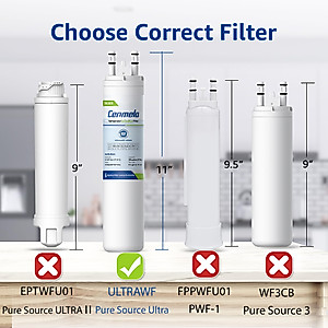 Cenmela CML005 Compatible with Frigidaire ULTRAWF, Pure Source Ultra, Kenmore 9999, 469999, 46-9999, A0094E28261, 242017801, 241791601 Water Filter, Height 11 inches, Pack of 1