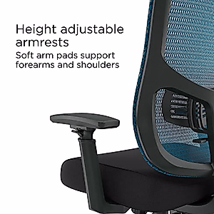 STAPLES 2258153 Kroy Mesh Task Chair Blue (50232)