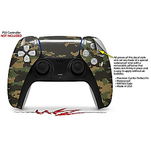 WraptorSkinz Skin Wrap compatible with Sony PS5 DualSense Controller WraptorCamo Digital Camo Timber (CONTROLLER NOT INCLUDED)