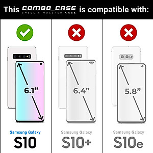 Aduro Cell Phone Holsters for Samsung Galaxy S10 Case Protector Includes Belt-Clip & Built-in Kickstand