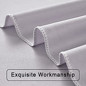 10ftx10ft Silver Wrinkle-Free Backdrop Drapes, Not See-Through Silver Polyester Background Curtains Backdrop Decorations for Party