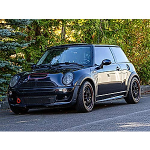 CravenSpeed Union Jack Side Scuttle Panel Decal Kit for Mini Cooper R53 2001-2006 (Matte Black)