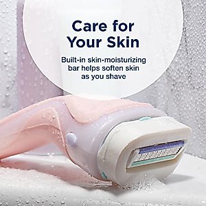 Schick Intuition Advanced Moisturizing Womens Razor with Shea Butter, 1 Handle with 2 Refills
