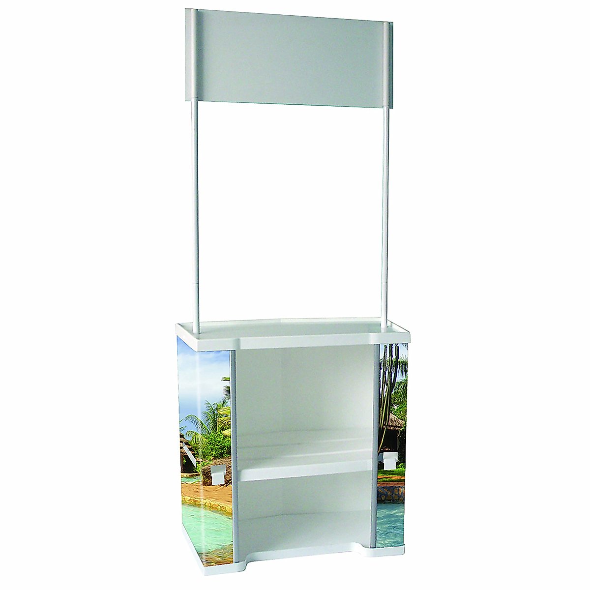 Portable Counter Display with Header, Counter, Black Color Bag,22x28