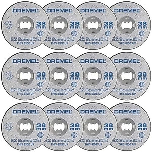Dremel 456B EZ SpeedClic Cutting Wheels Accessory Set with 12 Metal Saw Cutting Discs for Rotary Multi Tool
