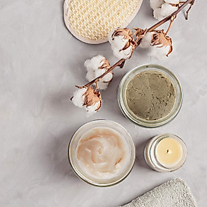 2oz Glass Jars 24 Pack, Hoa Kinh Mini Round Clear Glass Jars with Inner Liners and Black Lids, Perfect for Storing Lotions, Powders and Ointments.