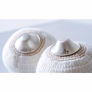 The Original Silver Nursing Cups - Nipple Shields for Nursing Newborn - Nipple Covers Breastfeeding - Newborn Essentials Must Haves - 925 Silver