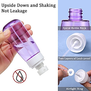 Cosywell Travel Containers for Toiletries Travel Bottles Set TSA Approved BPA Free 3oz 3.4oz Leak Proof Travel Size Bottles with Toiletry Bag for Cosmetic Lotion Cream Liquids Toiletries