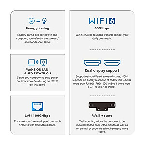 Beelink Mini PC,12th Intel Alder Lake-N100 up to 3.4 GHz, 16GB DDR4/500GB PCIE M.2 SSD, Mini Desktop Computer Support 4K@60Hz Dual HDMI, USB3.2, WiFi 6 BT 5.2, Gigabit Ethernet