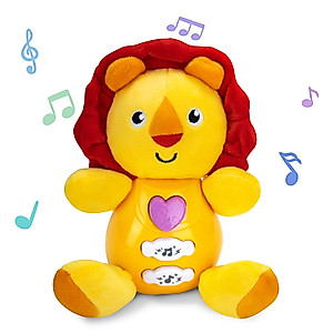 Funsland Baby Music Toy for Toddlers 1-3 Learning Toy with Lights & Music Cute Lion Plush Baby Toy