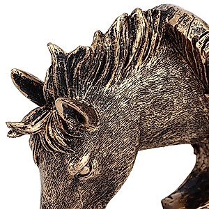 Horse Head Single Wall Hook Animal Shaped Coat Hat Hook Resin Animal Horse Head Clothes Coat Hook for Living Room Bathroom Kitchen Office