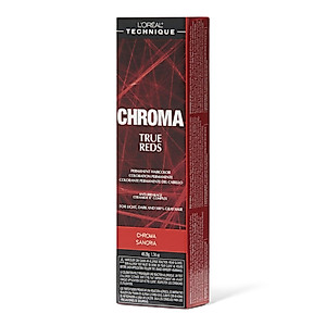 L'Oréal Technique Chroma True Reds Permanent Hair Color | Red Hair Dye | Long-Lasting Hair Color | For Light, Dark, and Gray Hair | Sangria
