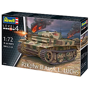 Revell RV03266 03266 Pzkpfw II Ausf. L. 'Luchs' (Sd.Kfz.123) 1: 72 Scale Model Kit, Various