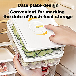 Meat Storage Containers - Bacon Lunch Meat Container - Thickened Freezer Storage Containers, Airtight Food Storage Container For Refrigerator