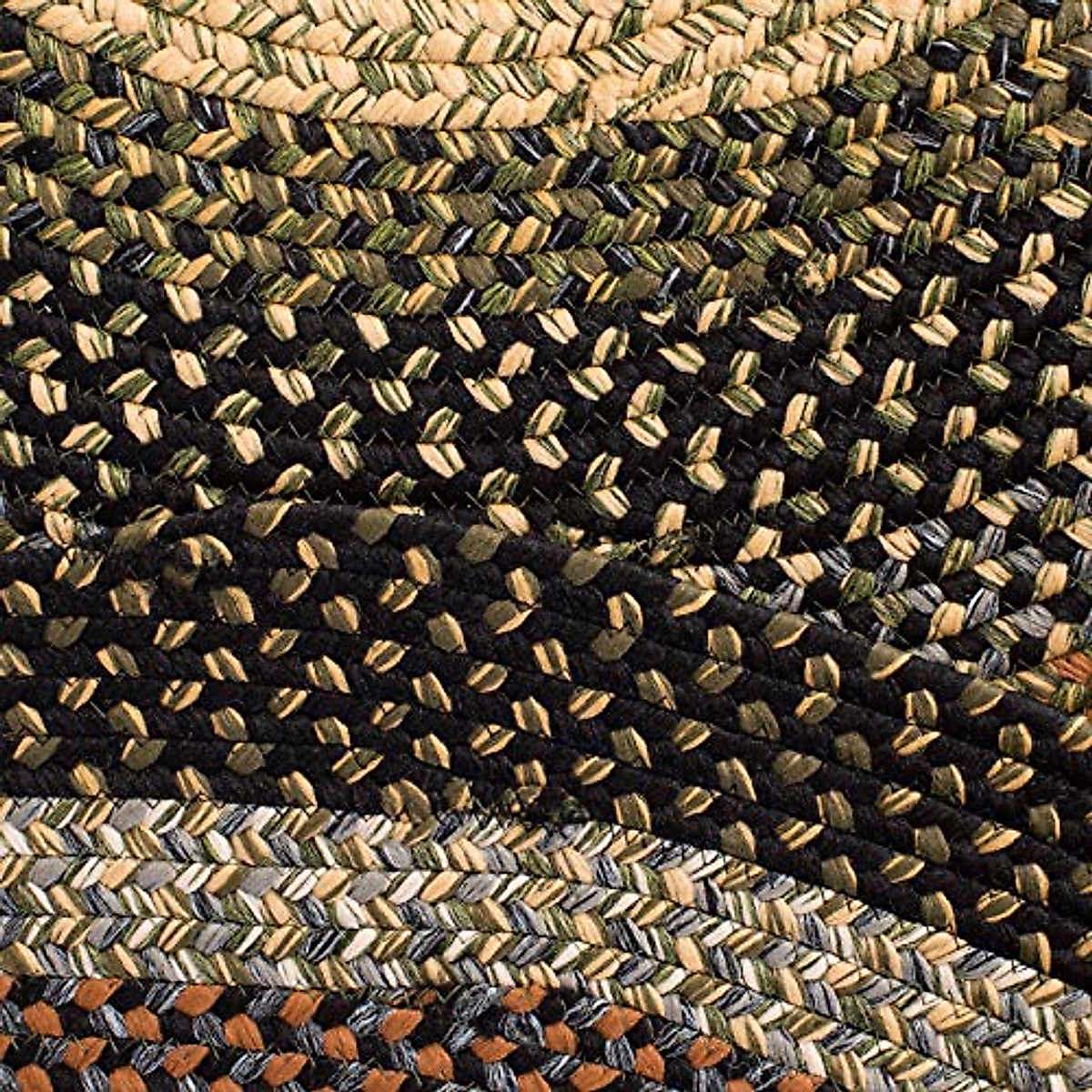 SAFAVIEH Braided Collection 5' x 8' Oval Multi BRD308A Handmade Country Cottage Reversible Area Rug