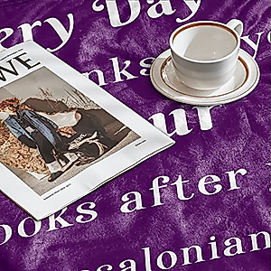 Christian Gifts for Women Christian Gifts Ideas for Women Religious Gifts for Women Bible Blanket with Inspirational Prayers Gifts Bible Verse Christian Prayer Religious Gifts 50X 60 Inch Purple