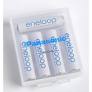 Panasonic BQ-CASE6SA Battery Storage Cases with 4AA or 5AAA Battery Capacity, 6 Pack