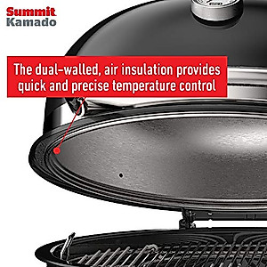 Weber Summit Kamado S6 Charcoal Grilling Center, Black