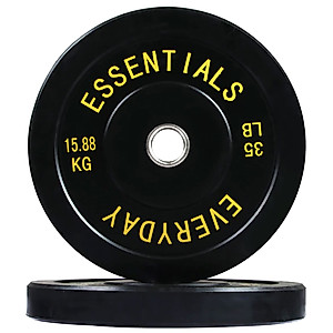 BalanceFrom Fitness 260 Lbs Olympic Weight Set, High-Density Rubber Olympic Weight Plates, Bumper Plates Set for Home Gym with Stainless Steel Hub